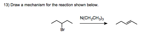 Solved 13) Draw a mechanism for the reaction shown below. | Chegg.com