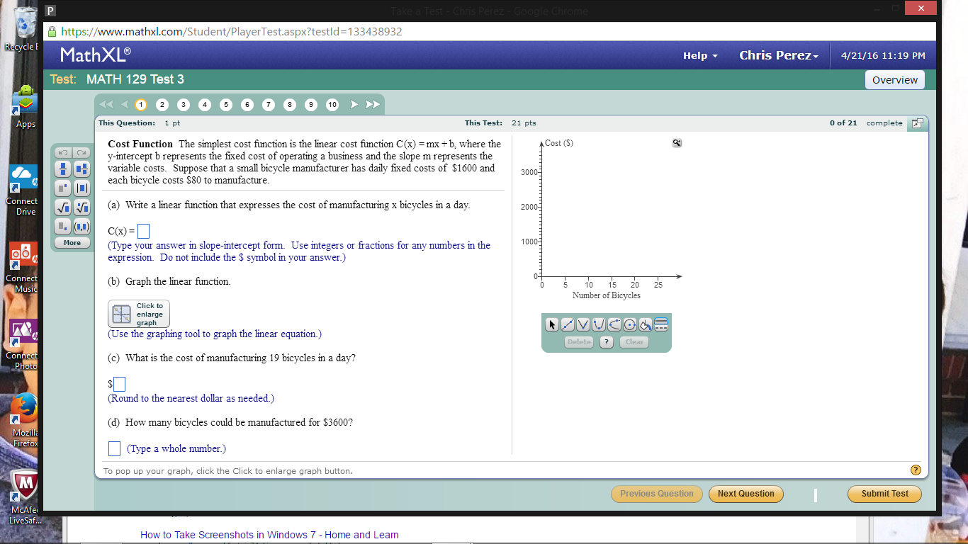 Solved Cost Function The Simplest Cost Function Is The