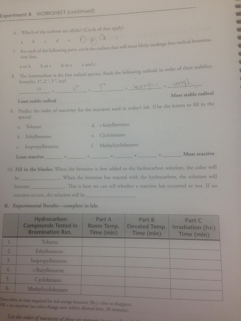Solved /50 15 12 Total Notebook Pre-lab quiz Worksheet | Chegg.com