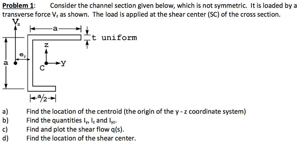 Solved Problem 1: Consider the channel section given below, | Chegg.com