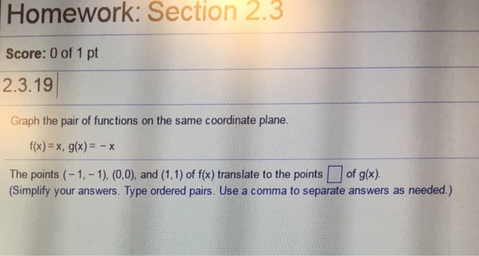 Solved Graph the pair of functions on the same coordinate | Chegg.com