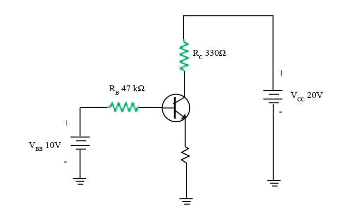 Solved Determine the Q-Point for the circuit in the figure 1 | Chegg.com