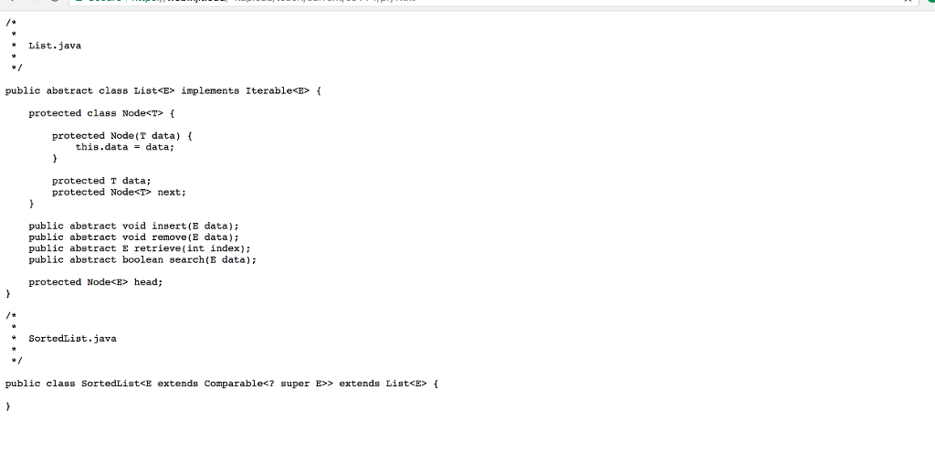 Solved The Sorted List ADT Implement the SortedList | Chegg.com Solved The Sorted List ADT Implement the SortedList | Chegg.com