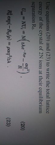 Solved Use equations (20) and (23) to write the total | Chegg.com