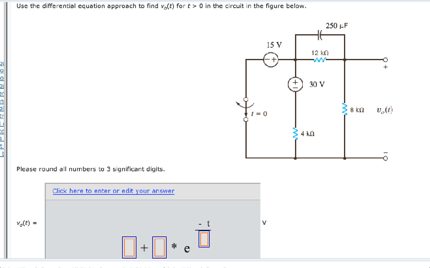 Solved Use the differential equation approach to find vo(t) | Chegg.com