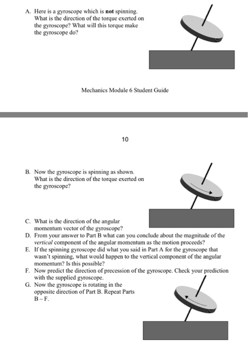 Solved Here is a gyroscope which is no! spinning. What is | Chegg.com