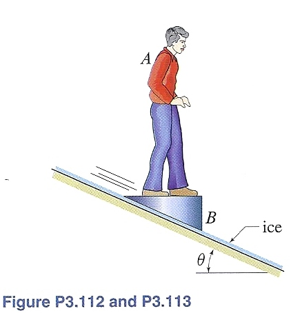 Solved A man A is trying to keep his balance will on a metal | Chegg.com