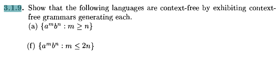 Solved 3.1.9. Show that the following languages are | Chegg.com