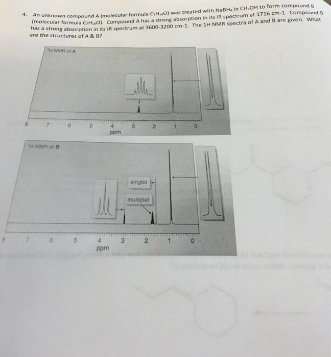 Solved An unknown compound A(molecular formula C_2H_14O) was | Chegg.com