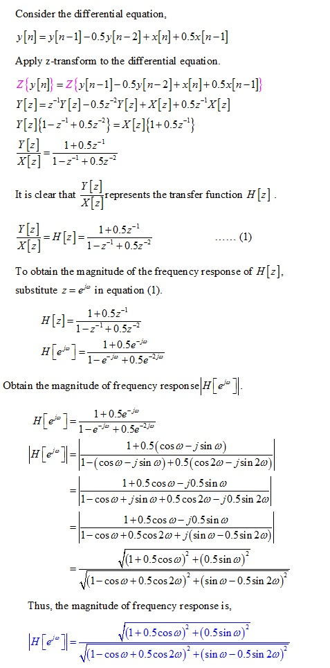 Solved 1 Use Matlab To Plot The Magnitude Frequency 