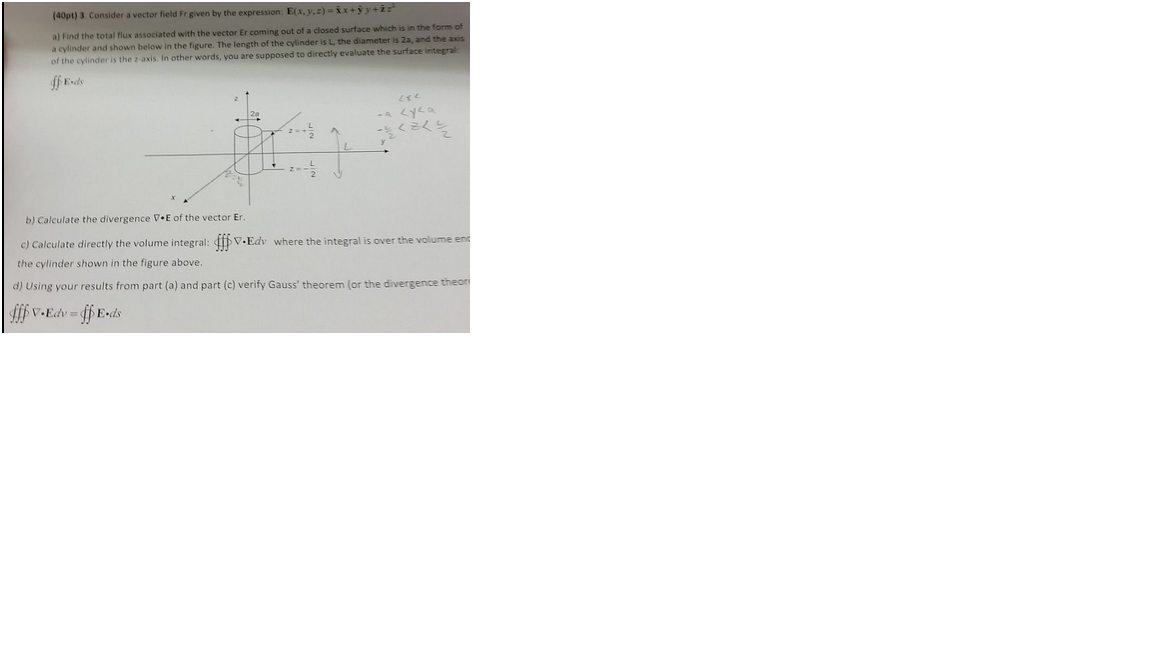 Solved (40pt) 3. Consider a vector field Fr given by the e | Chegg.com