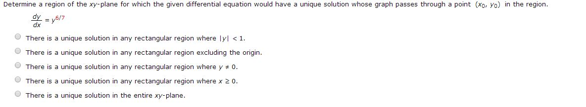 Solved Determine a region of the xy-plane for which the | Chegg.com