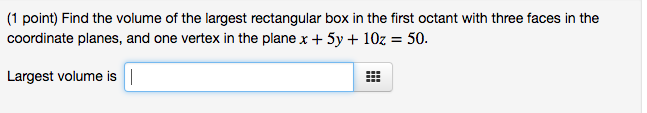 Solved Find the volume of the largest rectangular box in the | Chegg.com