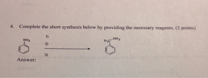 Solved Complete the short synthesis below by providing the | Chegg.com