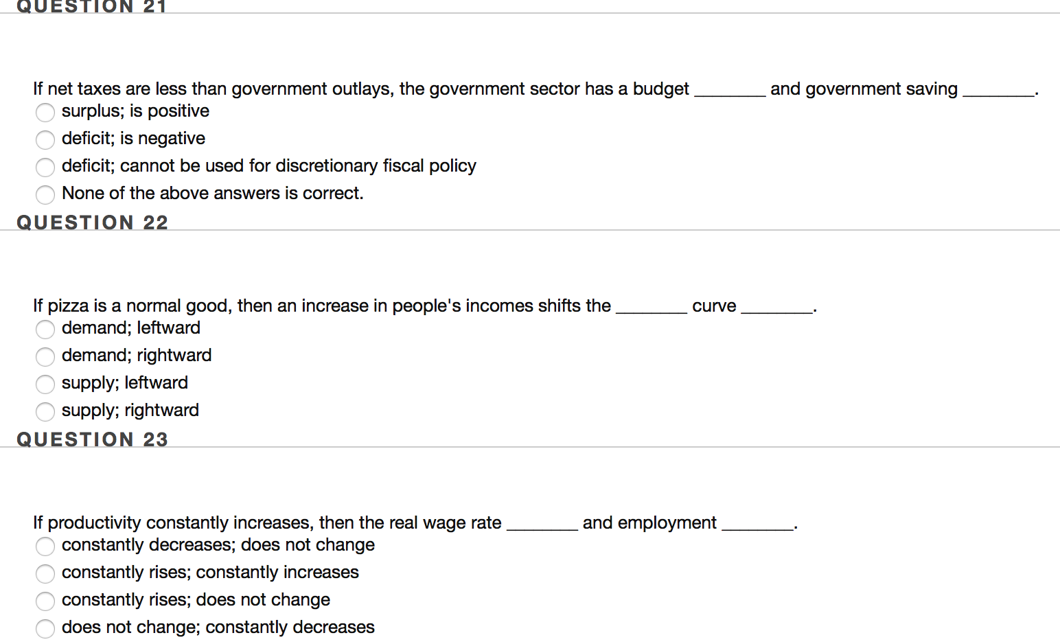 Solved If net taxes are less than government outlays, the | Chegg.com