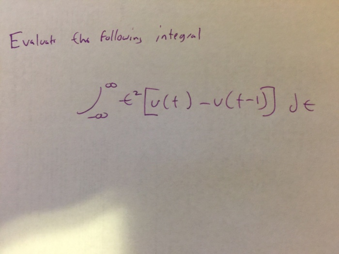 Solved Evaluate the following integral | Chegg.com Solved Evaluate the following integral | Chegg.com