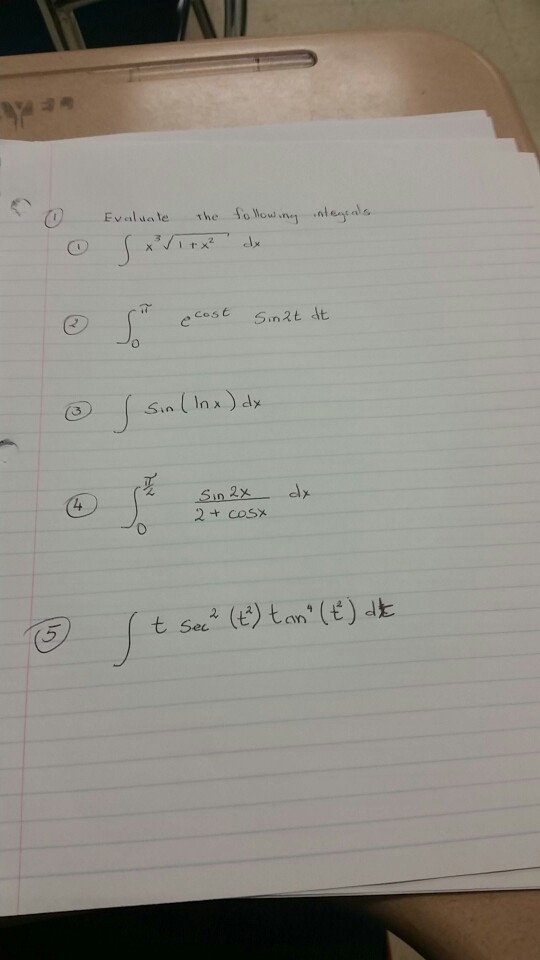 Solved help please from 1 to 5 | Chegg.com