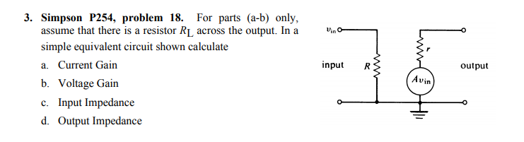 Solved 3. Simpson P254, problem 18. For parts (a-b) only, | Chegg.com