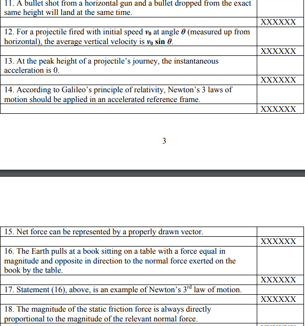 Solved C. The Excluded Middle Put a "T" in the box next to | Chegg.com