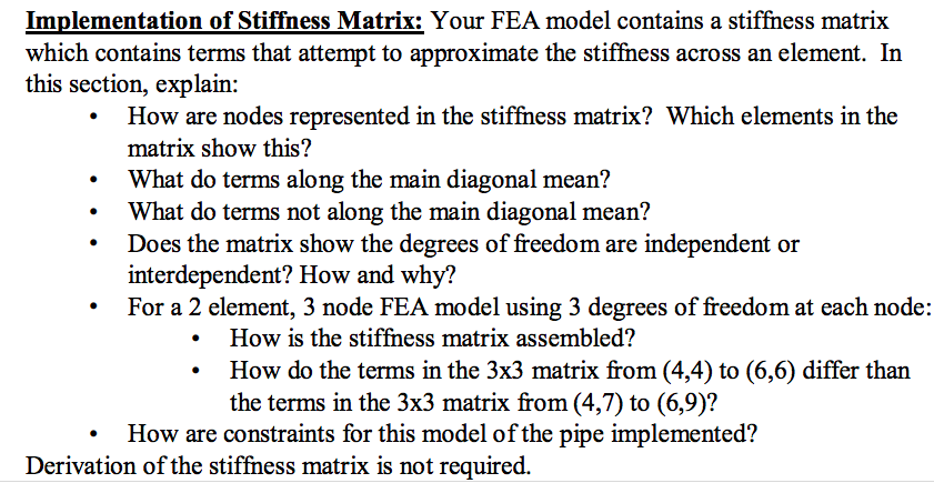 Solved The stiffness matrix element is given below. AL2 AL2 | Chegg.com