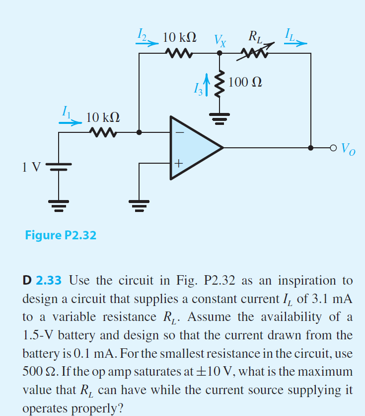 Solved Use the circuit in Fig. P2.32 as an inspiration to | Chegg.com