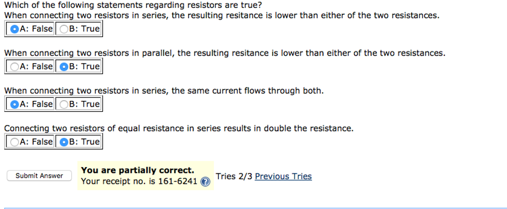 Solved Which of the following statements regarding resistors | Chegg.com