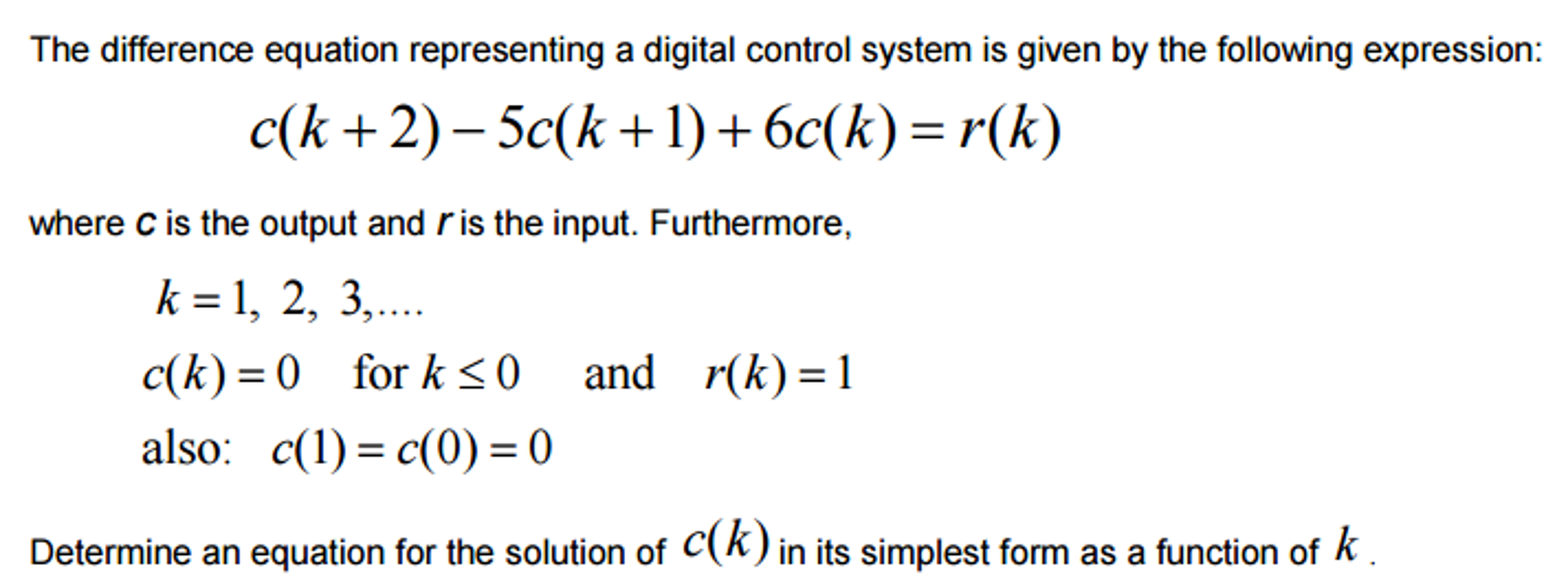 Solved The difference equation representing a digital | Chegg.com