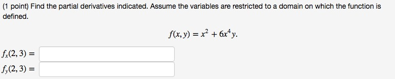 Solved Find the partial derivatives indicated. Assume the | Chegg.com