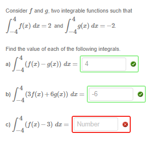 Solved Consider f and g, two integrable functions such that | Chegg.com