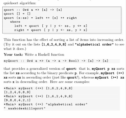 Solved using Really basic Haskell, I don't know what | Chegg.com