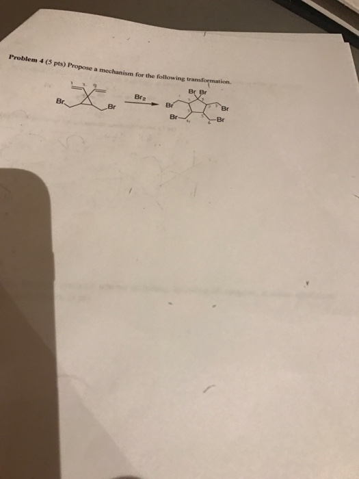 Solved Propose a mechanism for the following transformation. | Chegg.com