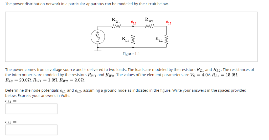Solved The power distribution network in a particular | Chegg.com