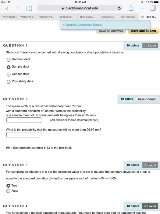 Solved Statistical inference is concerned with drawing | Chegg.com
