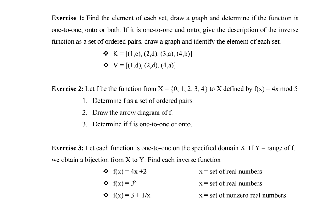 Solved Find the element of each set, draw a graph and | Chegg.com