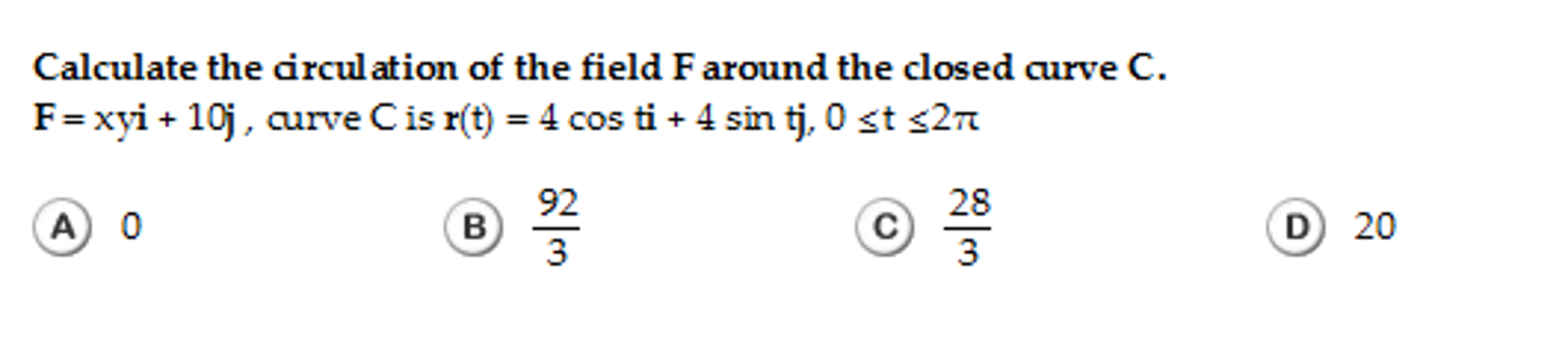 Solved Calculate the circulation of the field F around the | Chegg.com