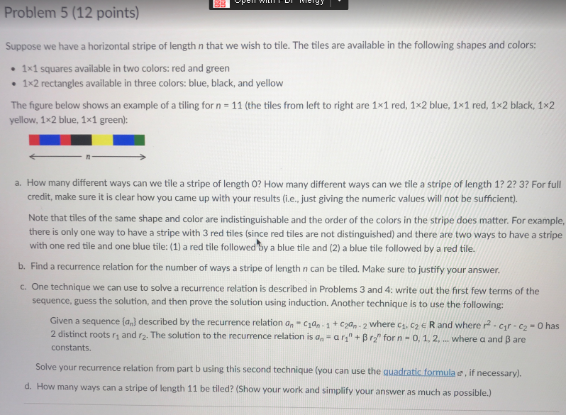 Problem 5 (12 points) Suppose we have a horizontal | Chegg.com