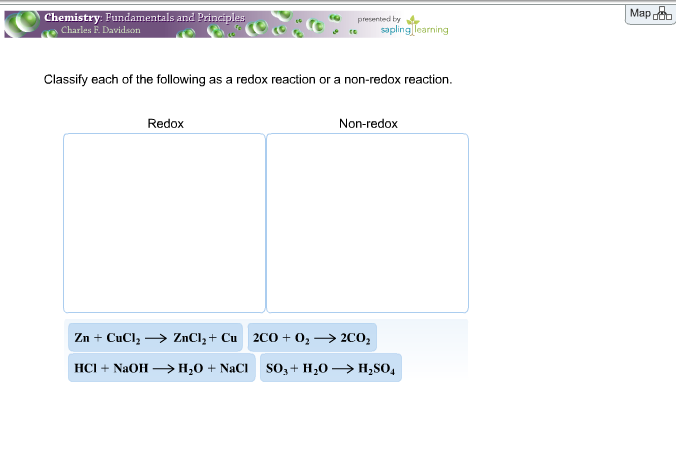 Solved Classify each of the following as a redox reaction or | Chegg.com