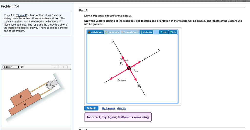 Solved Problem 7.4 Part A Block A in (Figure 1) is heavier | Chegg.com