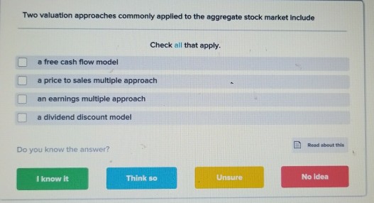 Solved Two valuation approaches commonly applied to the | Chegg.com