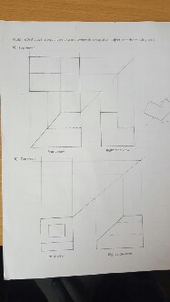 Solved find top view for both figures | Chegg.com