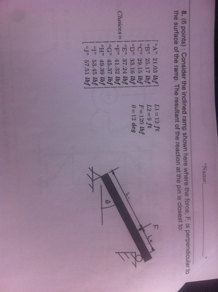 Solved Consider the inclined ramp shown here where the | Chegg.com