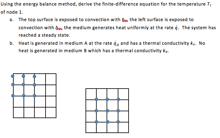 Using The Energy Balance Method Derive The