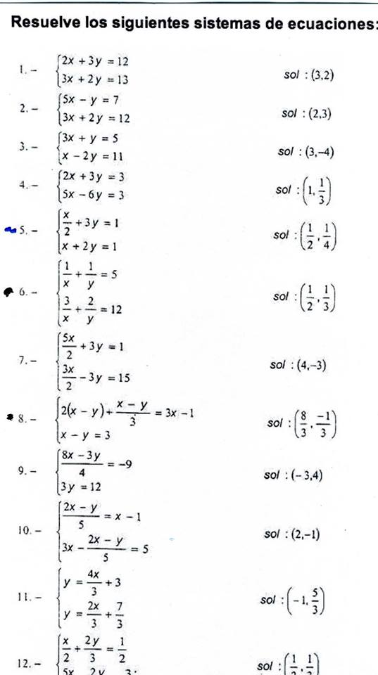 Solved solves the system of equations.... step by step and | Chegg.com
