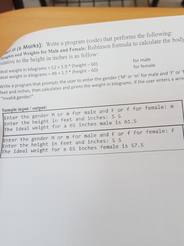 Solved Write a program (code) that performs the following: | Chegg.com