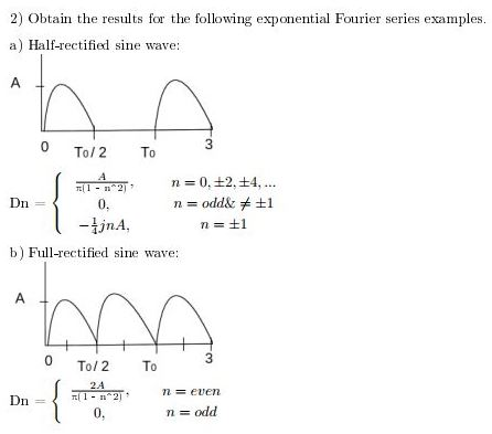 Solved Obtain the result for the following exponential | Chegg.com