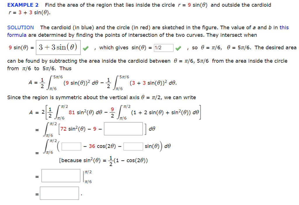 Solved Find the area of the region that lies inside the | Chegg.com
