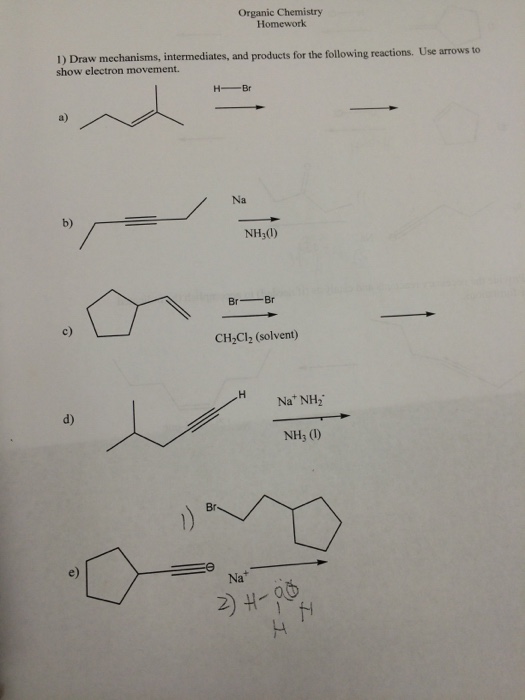 Solved Organic Chemistry Draw the mechanisms, | Chegg.com