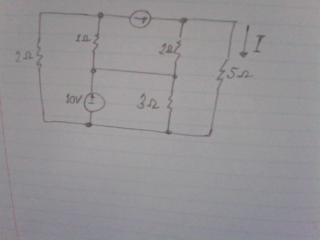 Solved How to find the current through the 5 ohm resistor | Chegg.com