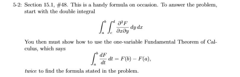 Solved This is a handy formula on occasion. To answer the | Chegg.com