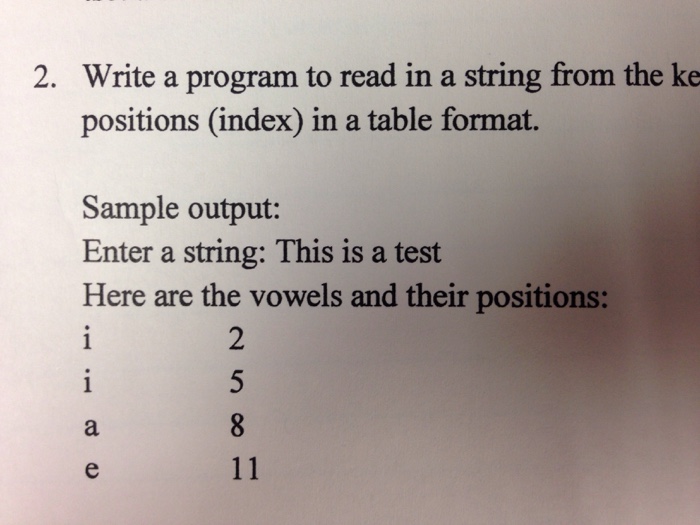 Solved Write a program to read in a string from the keyboard | Chegg.com